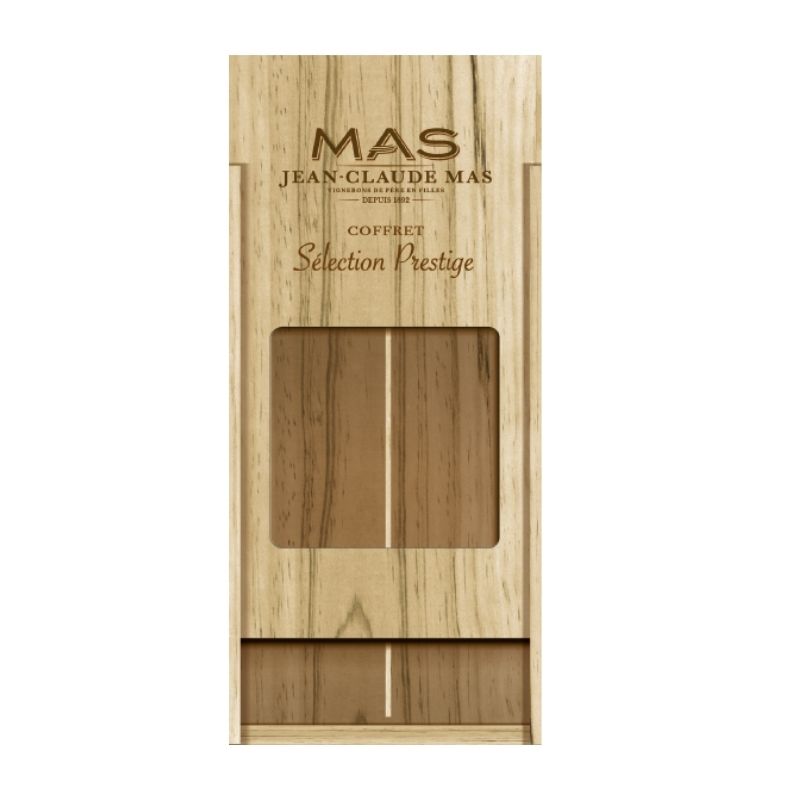 CAISSE BOIS 2 bouteilles Sélection prestige - Côté Mas